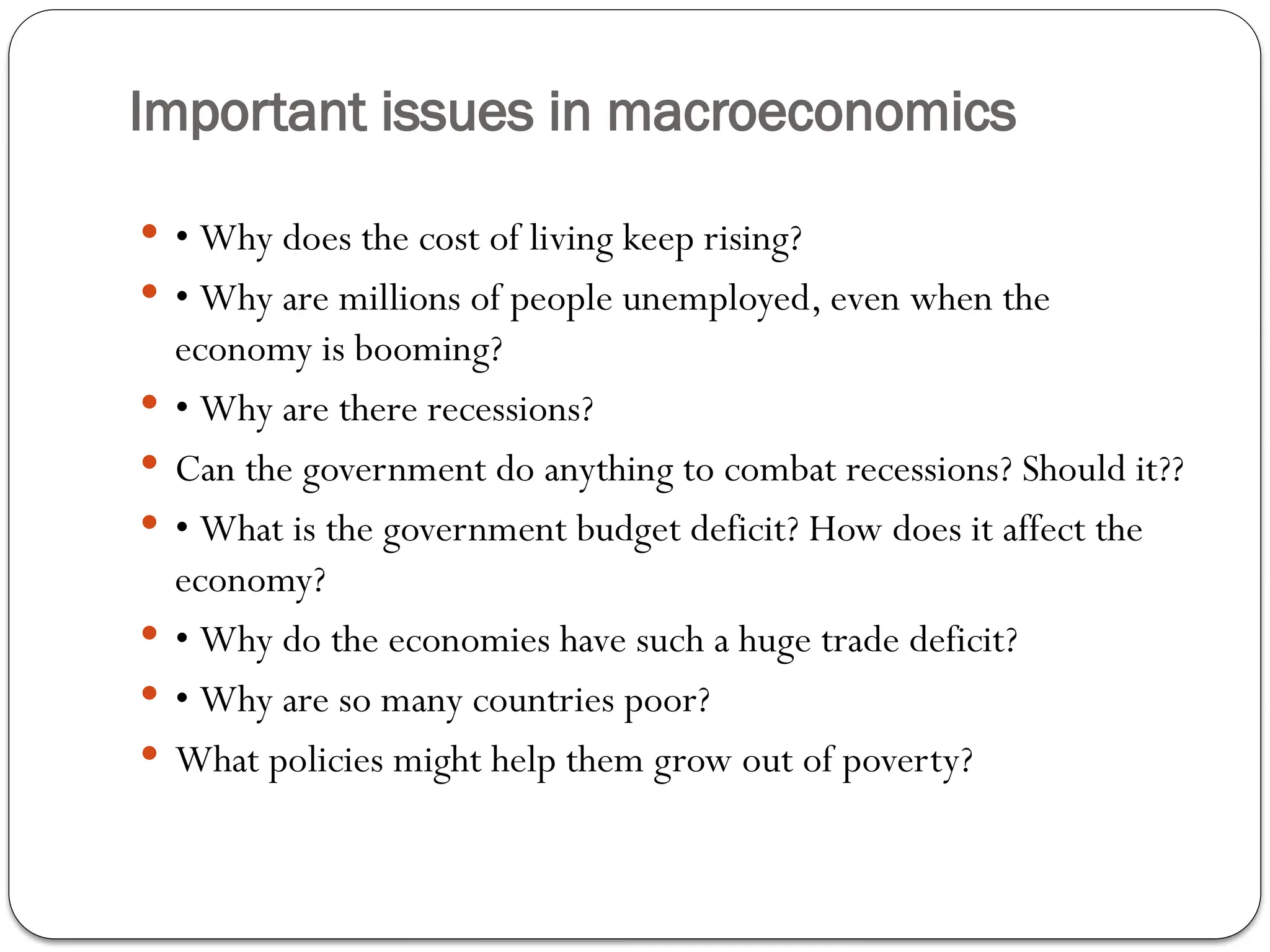 presentation about Introduction to Macroeconomics presentation | PPT