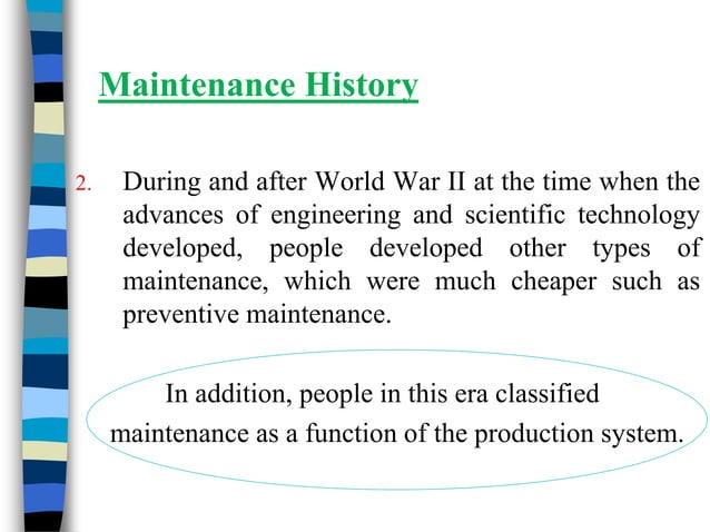 Introduction to maintenance | PDF | Mechanical and Industrial ...