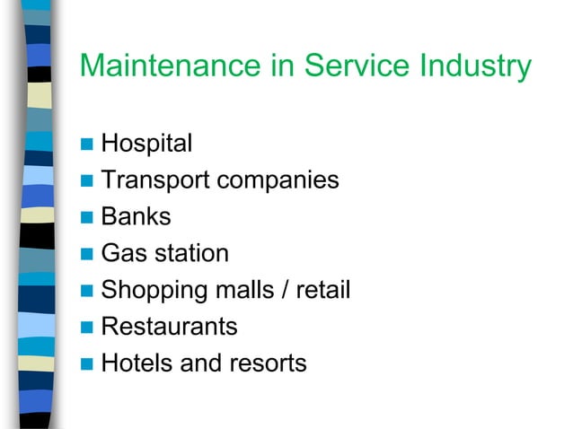 Introduction to maintenance | PDF | Mechanical and Industrial ...