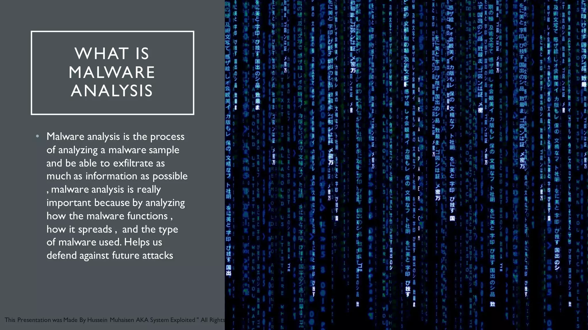 Introduction To Malware Analysis | Ppt