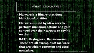 Introduction to Malware analysis | PDF | Operating Systems | Computer Software and Applications