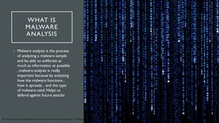 Introduction to Malware analysis | PDF