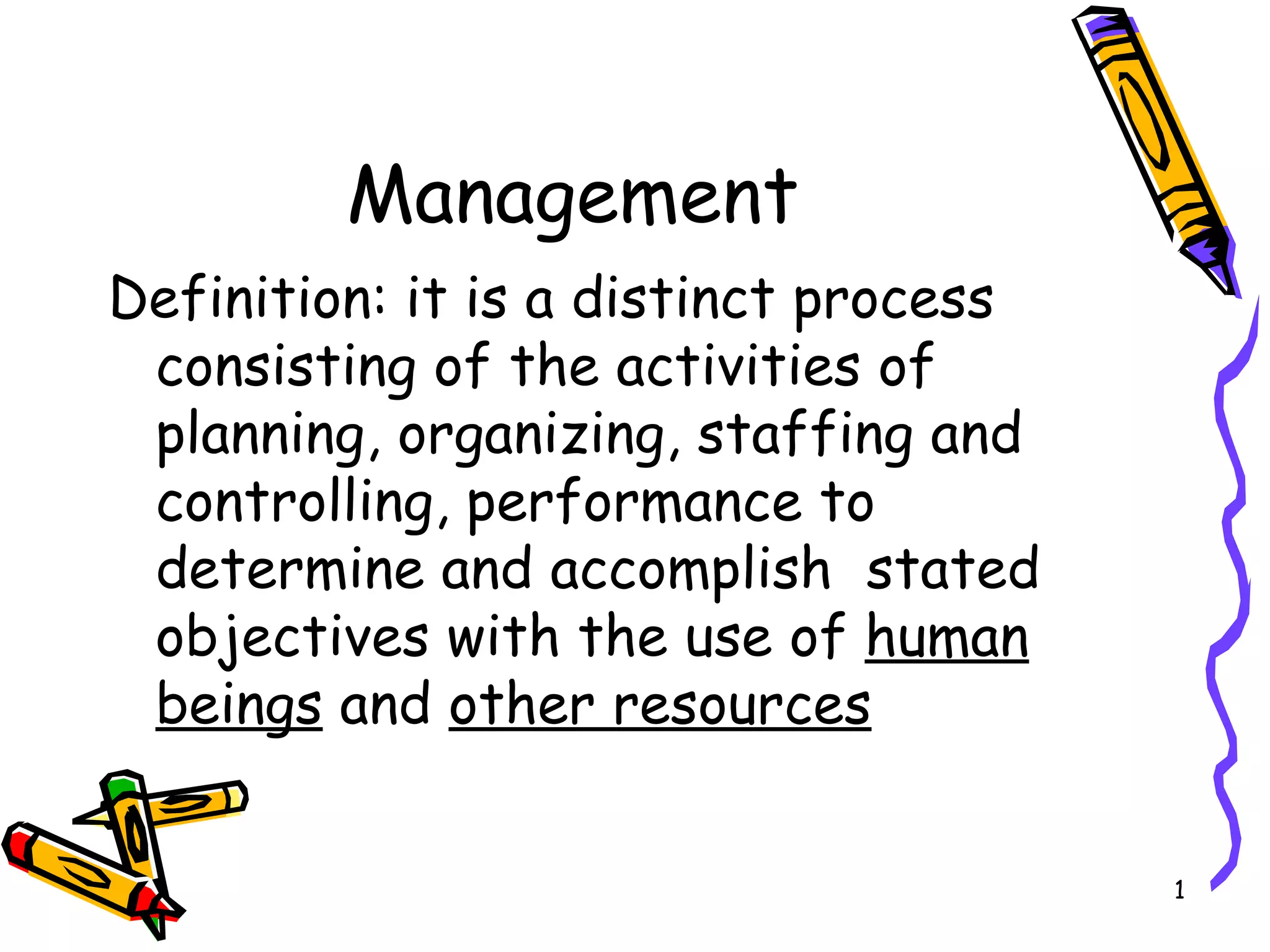 Introduction to management | PPT