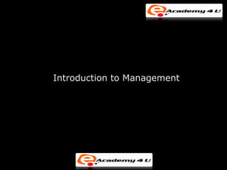 Introduction to management | PPT