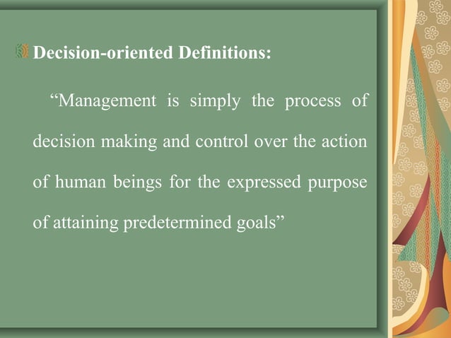 Introduction to Management - Basic concepts & fundamentals (An overview) | PPT | Executive ...
