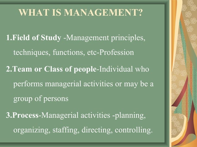 Introduction to Management - Basic concepts & fundamentals (An overview ...