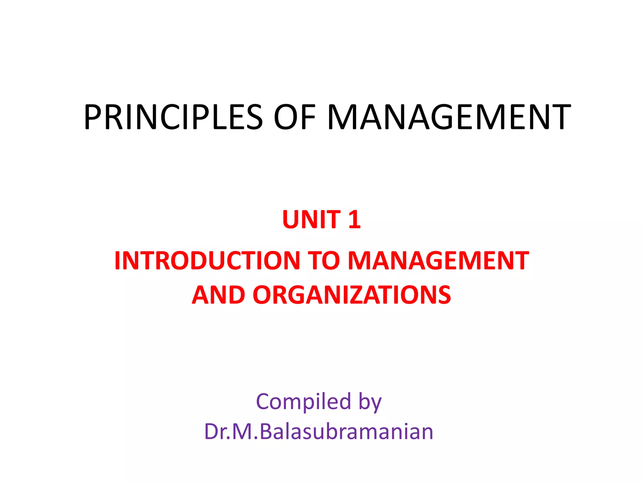 Introduction to management | PDF