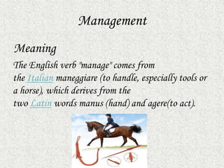 Introduction to management | PPT