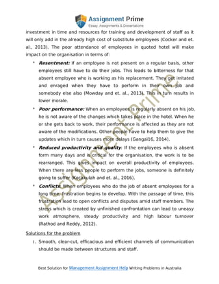 Sample Report on Introduction to Management | Assignment Prime | PDF