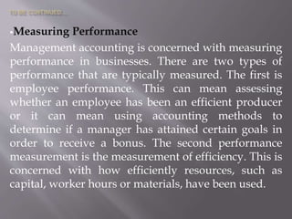 Introduction to management accounting | PPTX