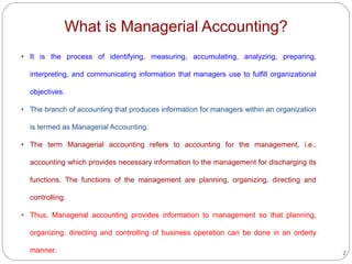Introduction to management accounting | PPTX