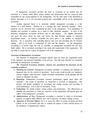 Introduction to management accounting and Financial Statement Analysis ...