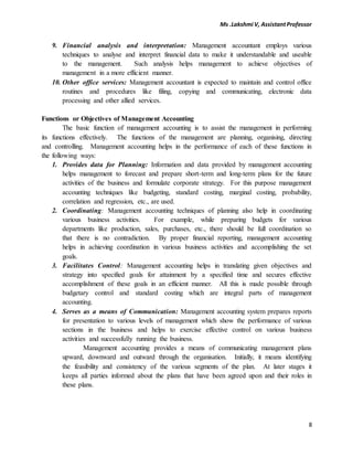 Introduction to management accounting and Financial Statement Analysis ...