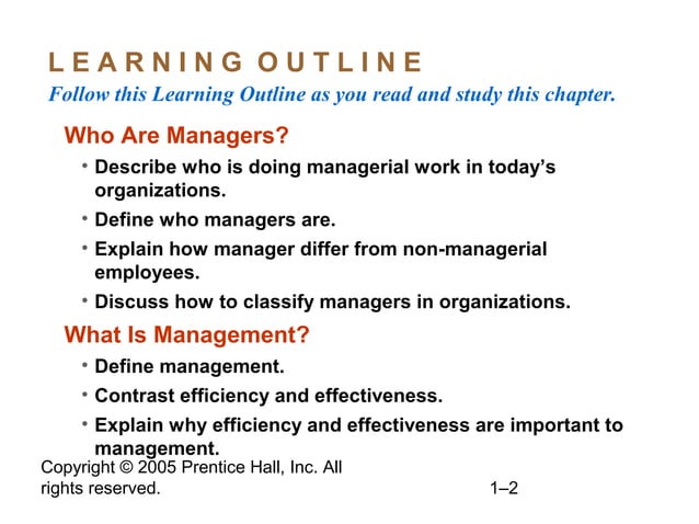 Introduction to management and organization | PPT