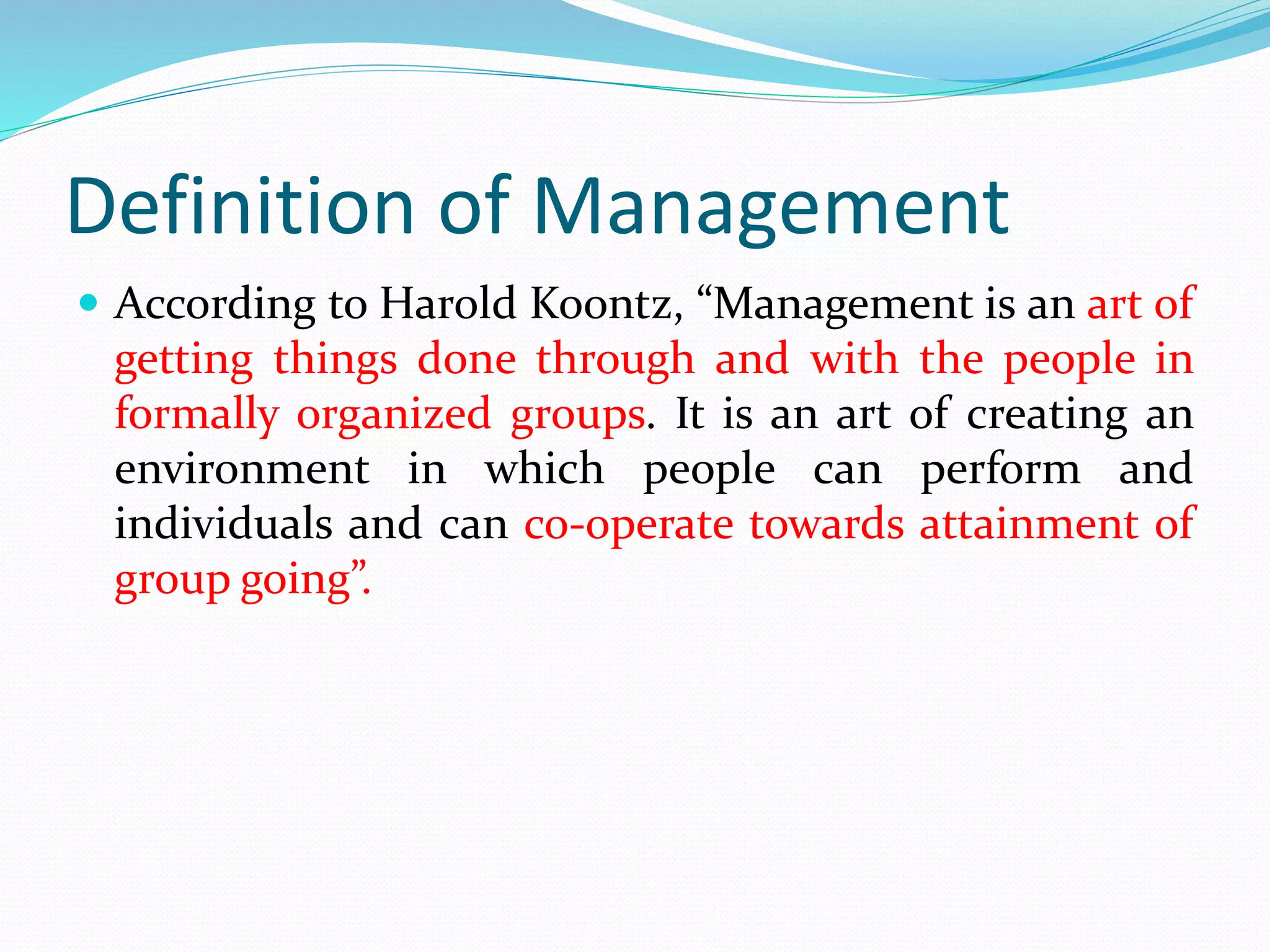 Introduction to management and organization | PPTX