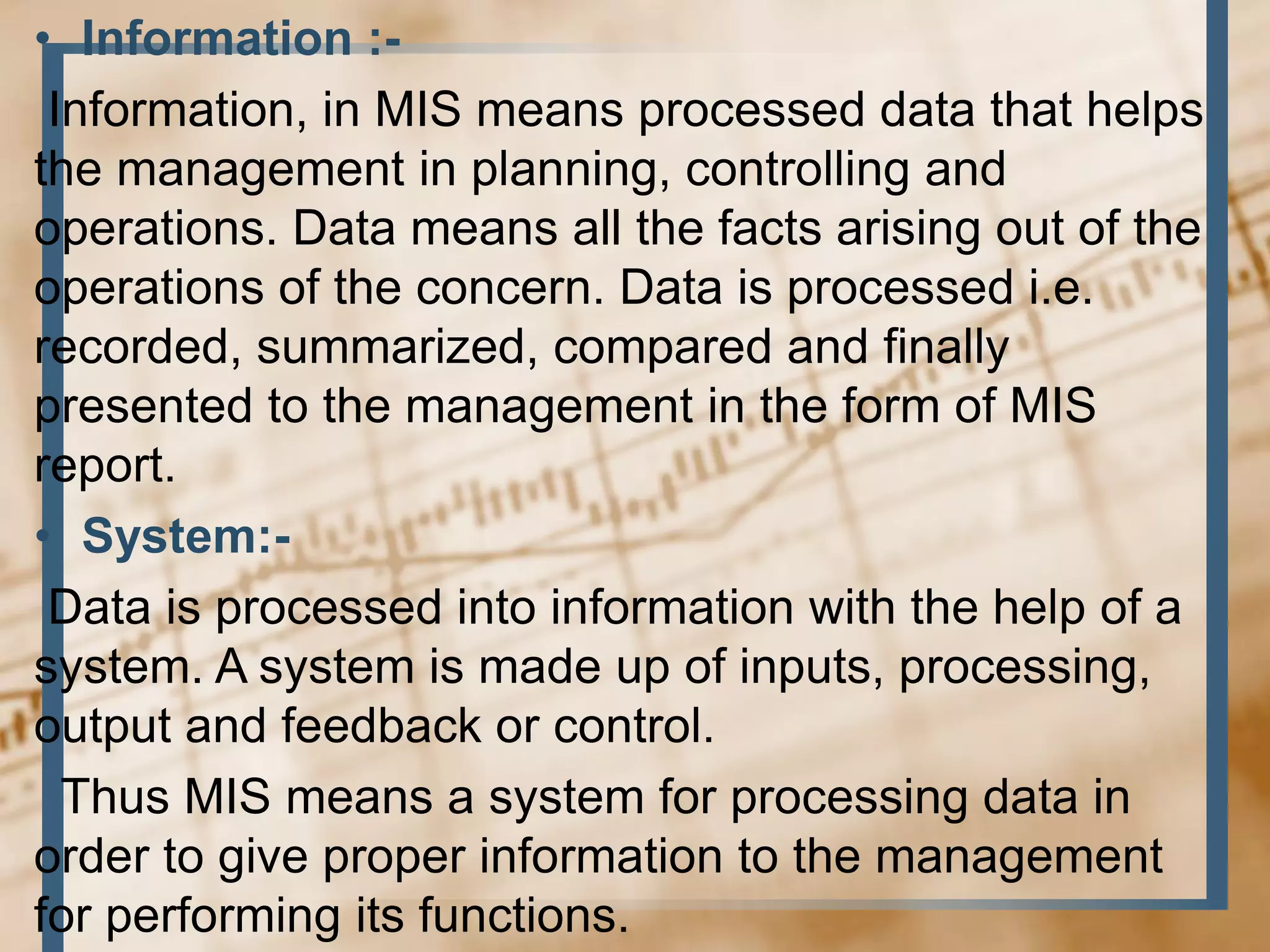 Introduction to management information system in costing | PPT