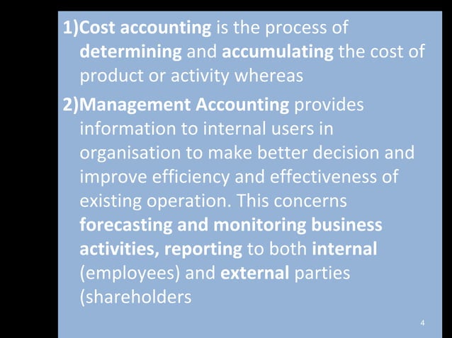 Introduction to managerial accounting | PPT