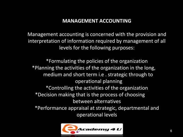 Introduction to managerial accounting | PPT