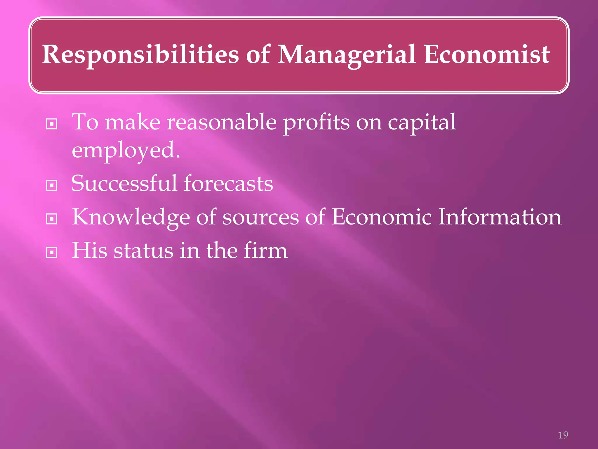 Introduction to managerial economics | PPT
