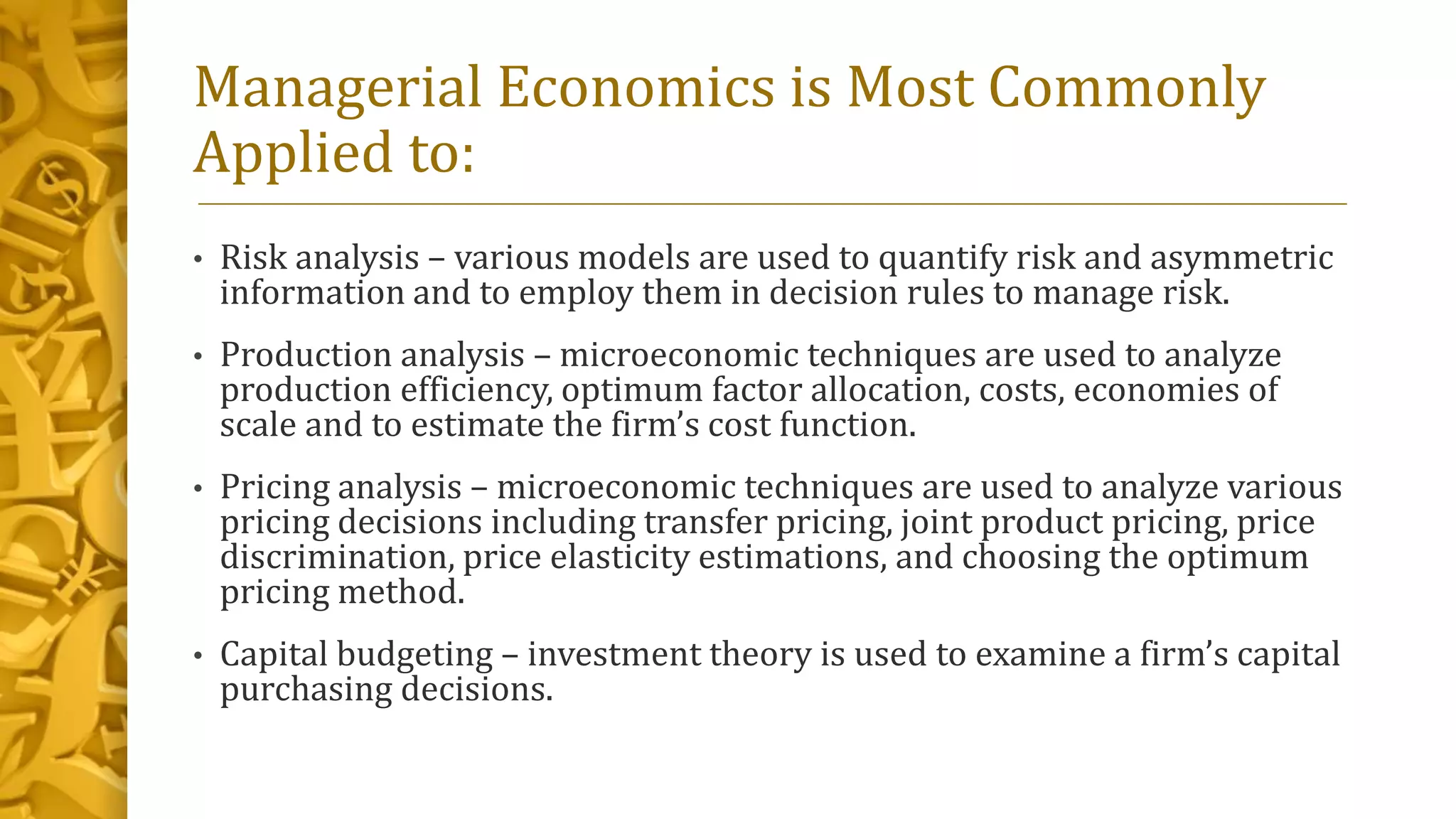 Chapter 1: Introduction to Managerial Economics | PPTX