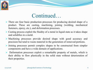 Introduction to manufacturing | PPTX