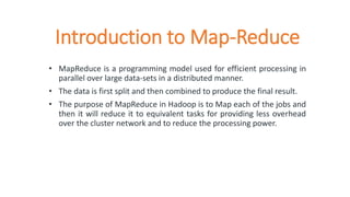 Introduction to Map-Reduce in Hadoop.pptx