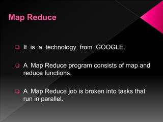 Introduction to map reduce | PPT