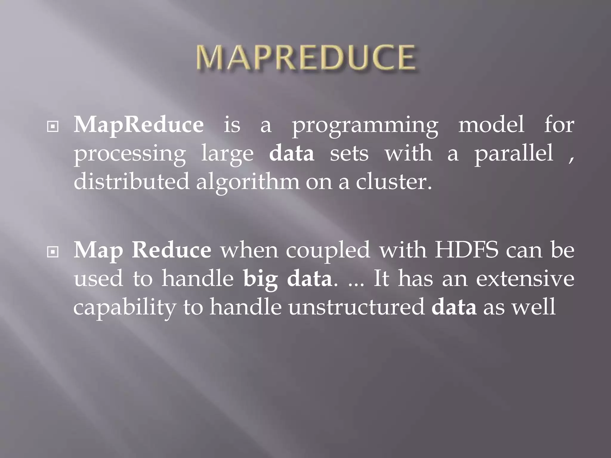 Introduction to map reduce s. jency jayastina II MSC COMPUTER SCIENCE ...