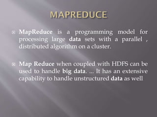 Introduction to map reduce s. jency jayastina II MSC COMPUTER SCIENCE ...
