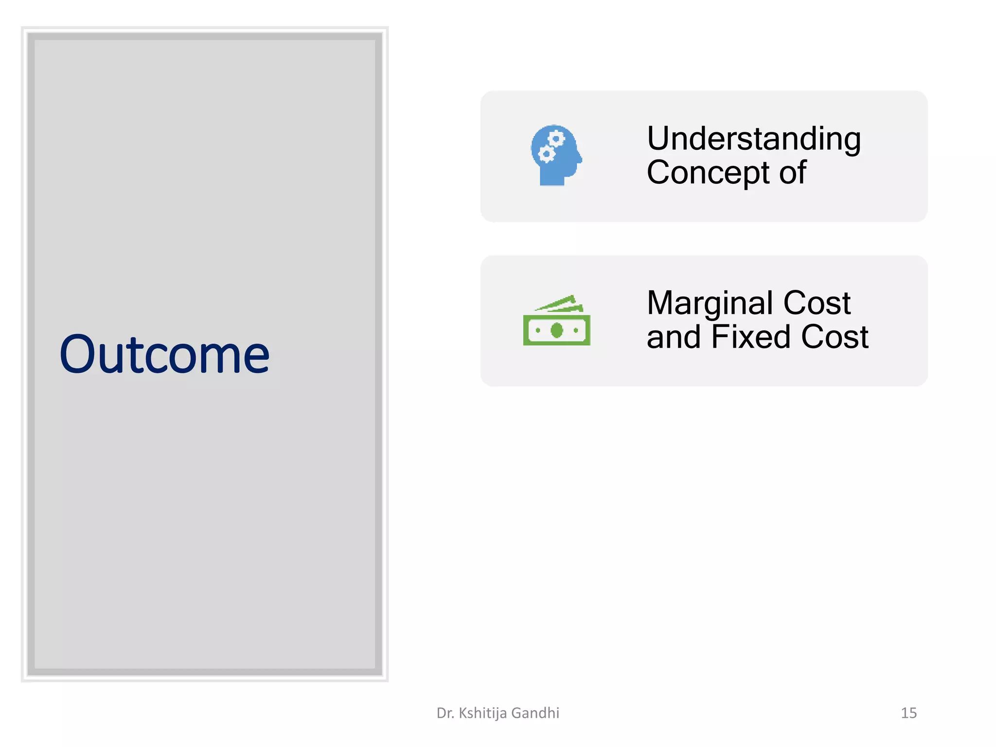 Introduction to marginal cost & fixed cost | PPTX