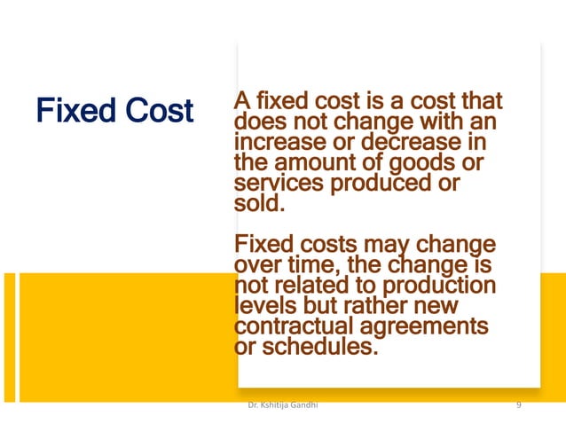 Introduction to marginal cost & fixed cost | PPTX | Interest Rates ...