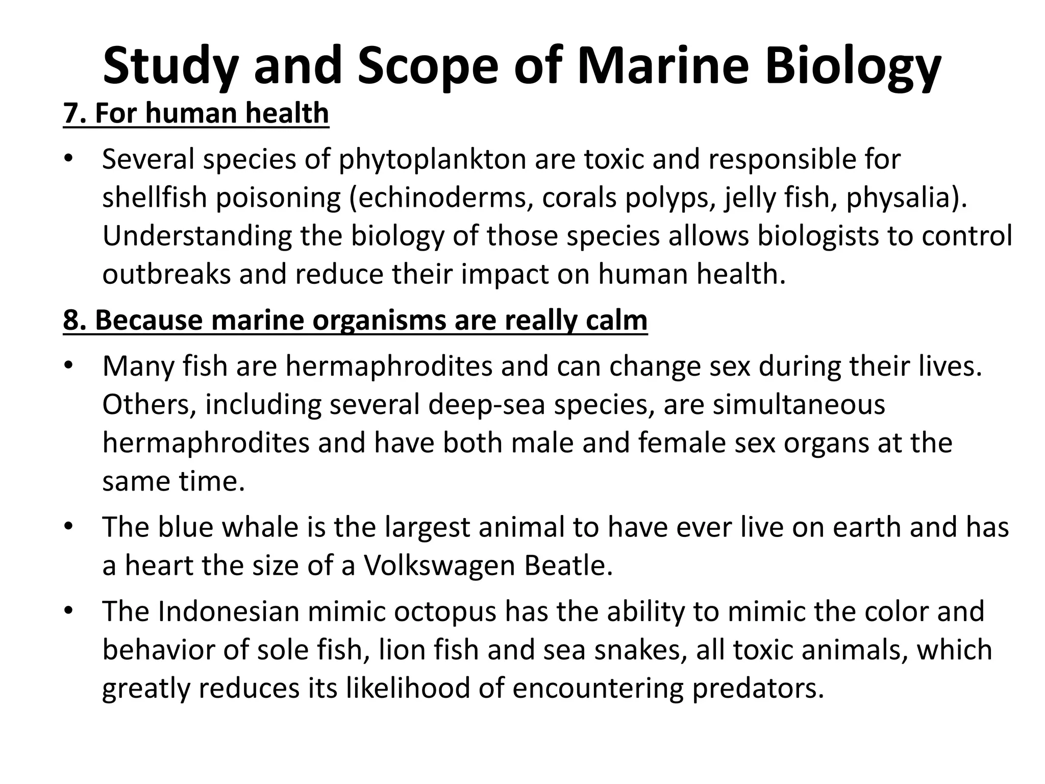 Introduction to marine biology (Dr Zubia Masood SBKWU) | PPTX