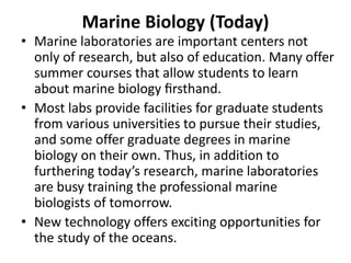 Introduction to marine biology (Dr Zubia Masood SBKWU) | PPTX ...