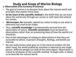 Introduction to marine biology (Dr Zubia Masood SBKWU) | PPTX