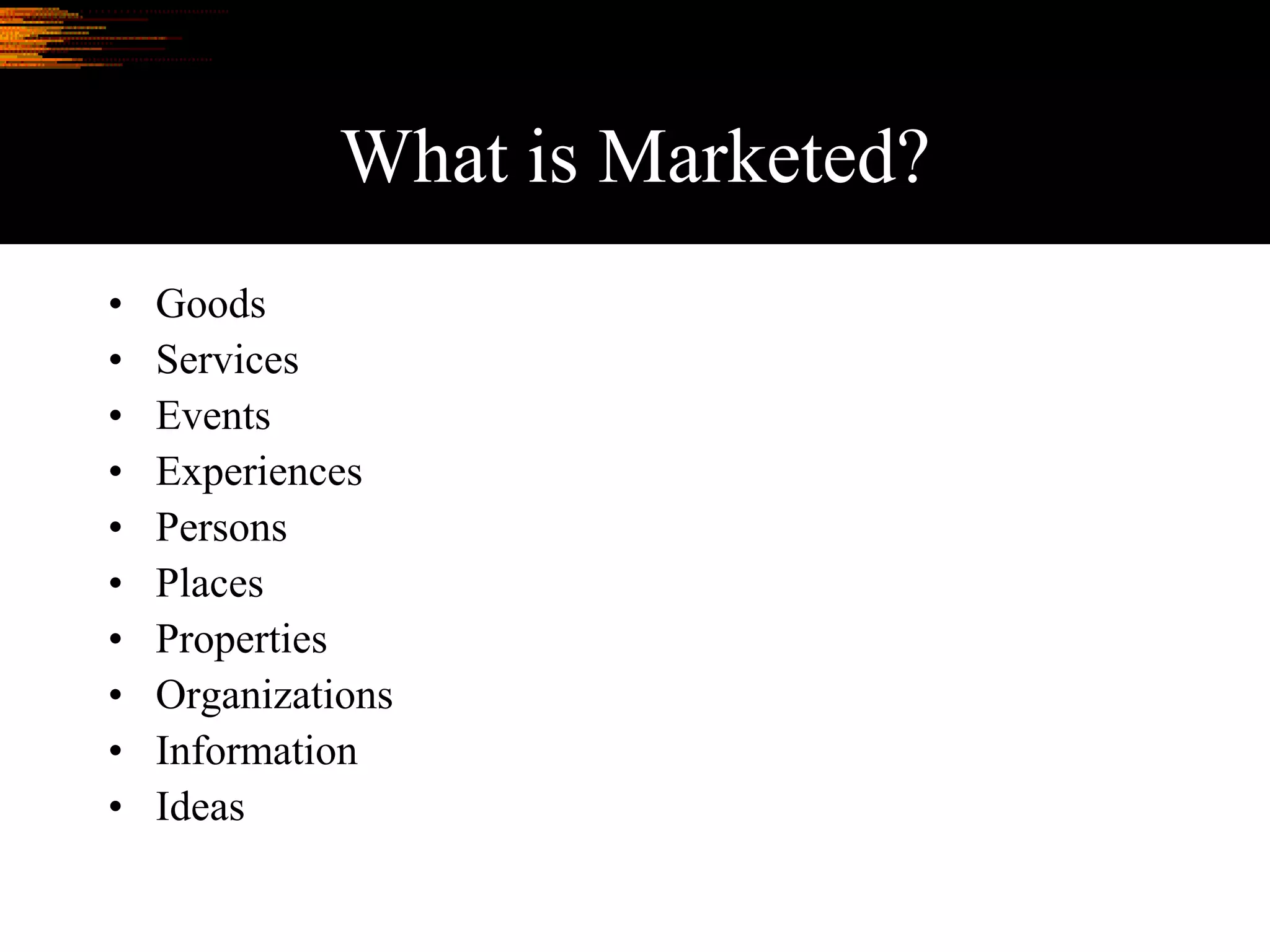 Introduction To Marketing | PPTX