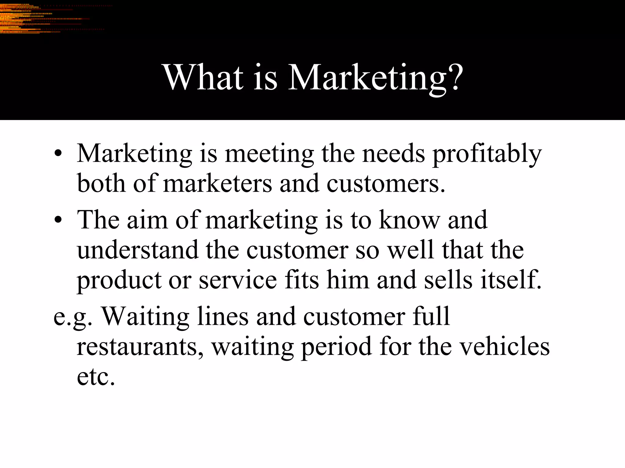 Introduction To Marketing | PPTX
