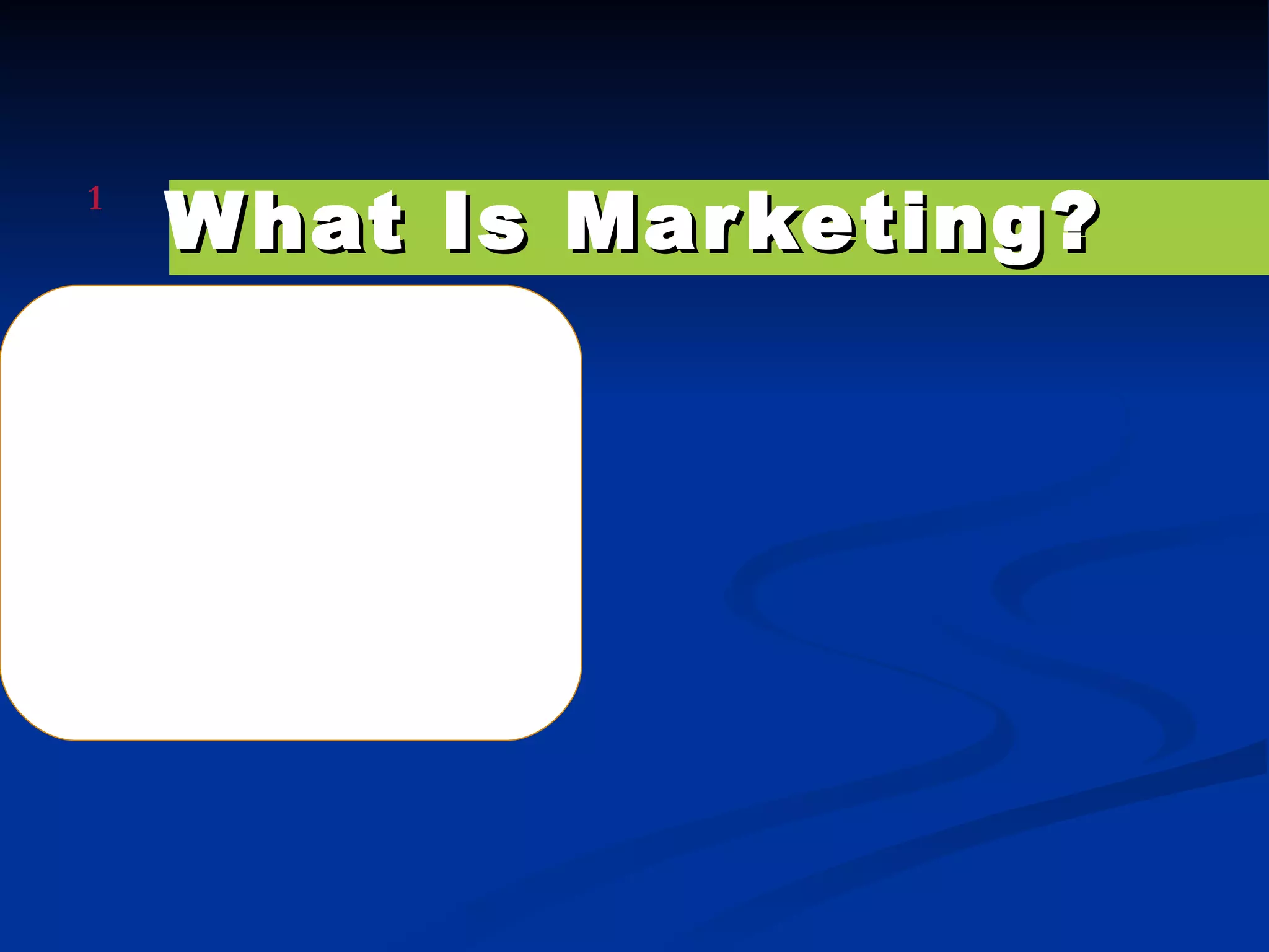 Introduction to marketing | PPT