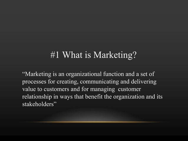 Introduction to marketing | PPT