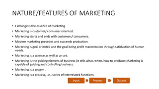 Introduction to Marketing, Features, Needs and Scope | PPTX