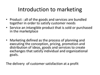 Introduction to marketing | PPT