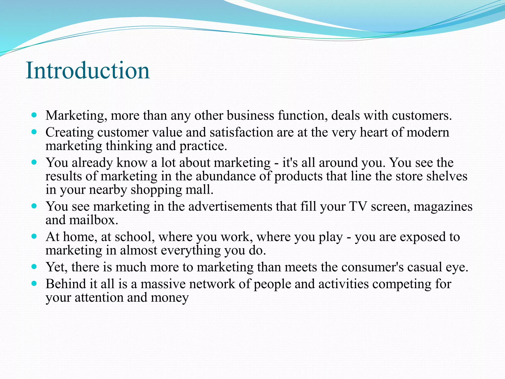 Introduction to marketing | PPTX