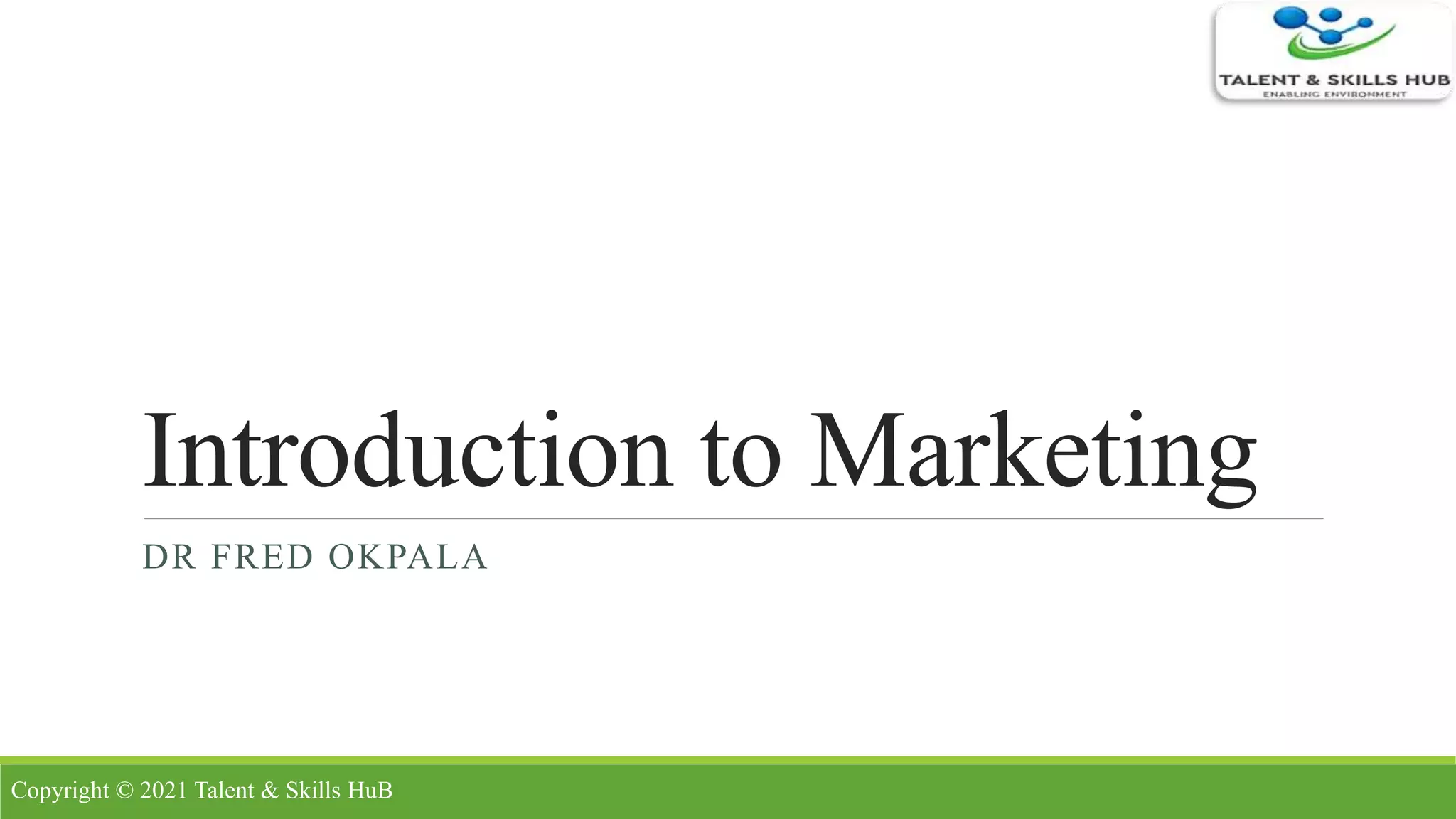 Introduction to Marketing | PPT