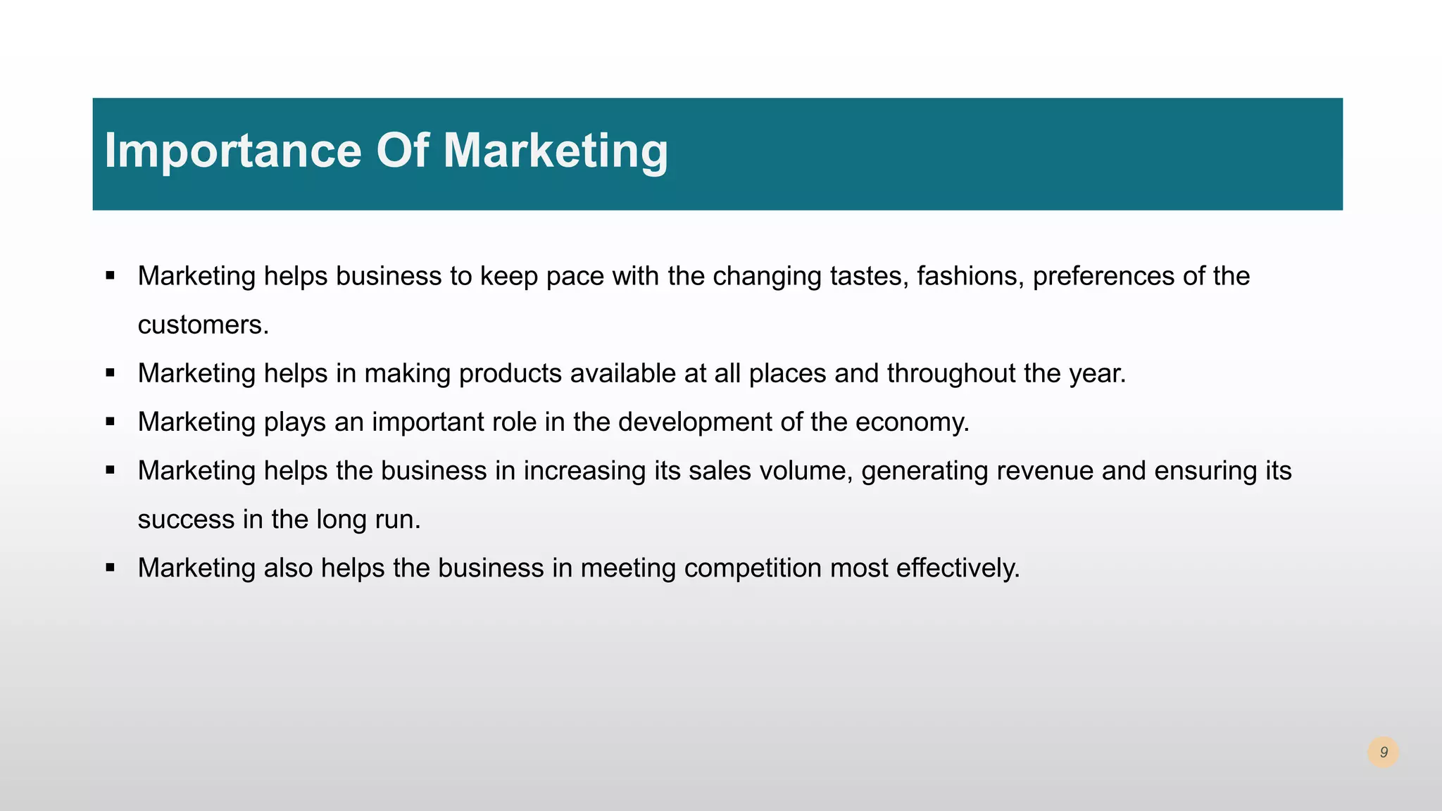 Introduction to marketing | PPT