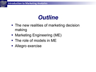 Introduction to marketing analytics | PPTX