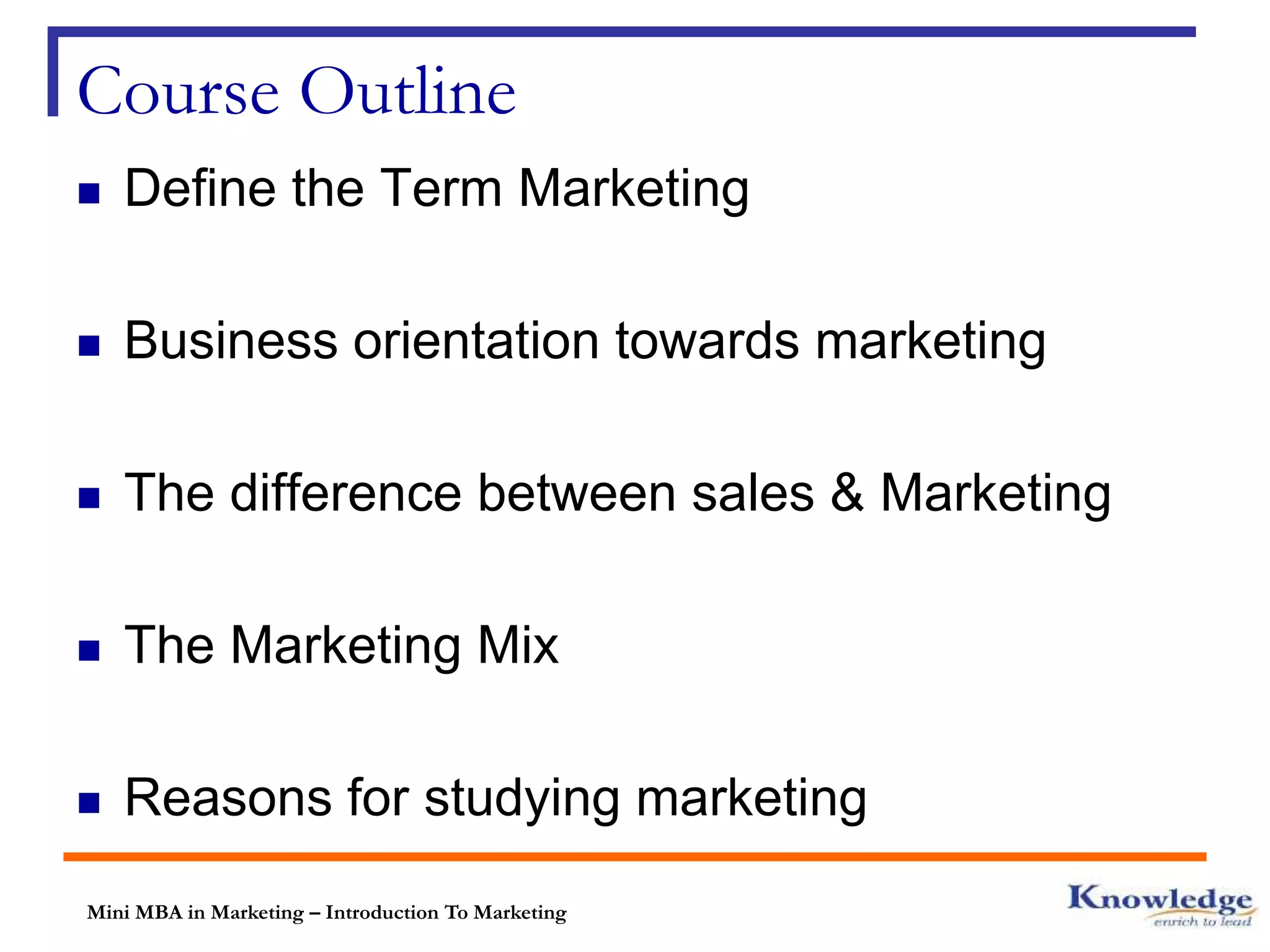 Introduction to Marketing Final.ppt | Marketing and Advertising | Business