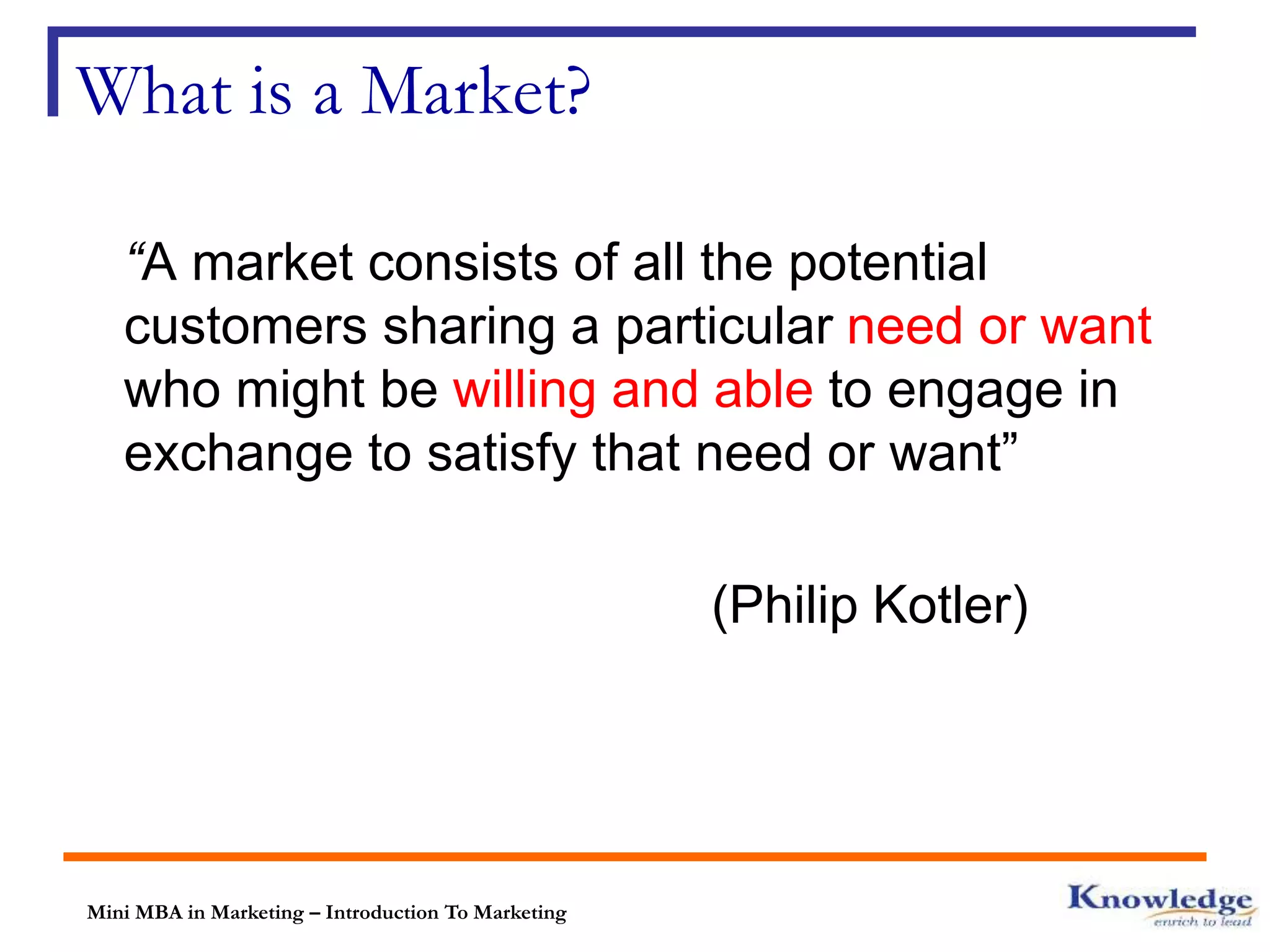 Introduction to Marketing Final.ppt | Marketing and Advertising | Business