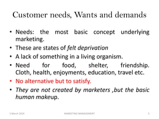 Introduction to marketing management | PPT