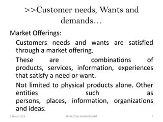 Introduction to marketing management | PPT