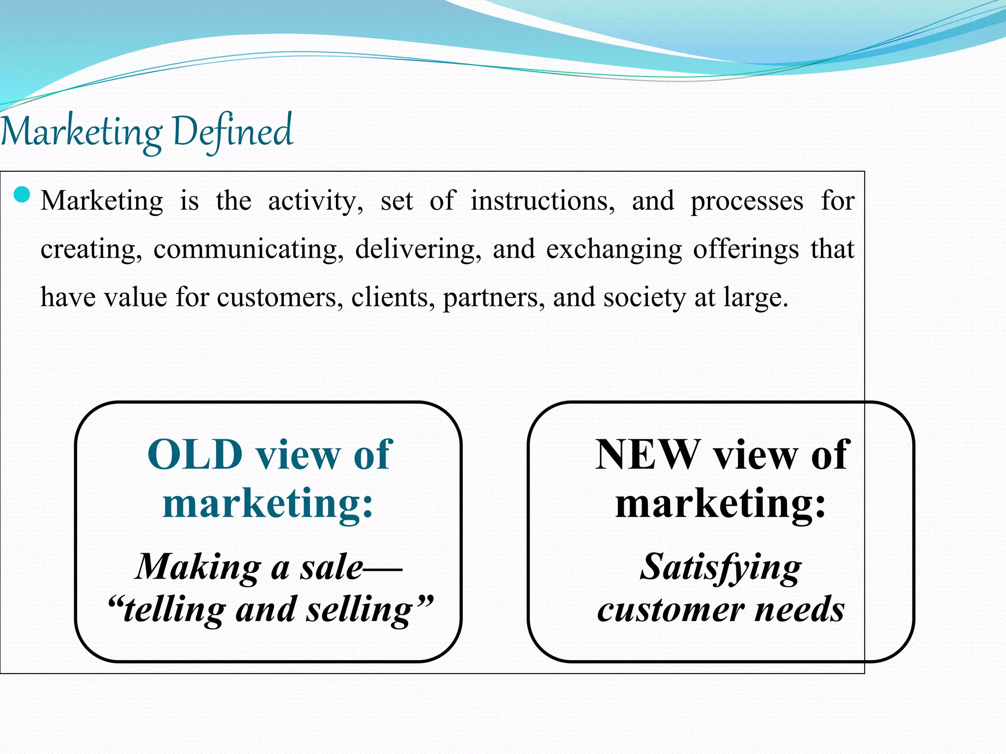 Introduction to marketing management | PPTX