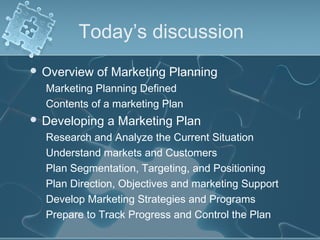 Introduction to Marketing Planning | PPT
